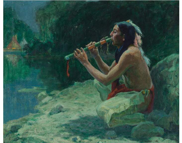 Solve The Call Of The Flute jigsaw puzzle online with 30 pieces