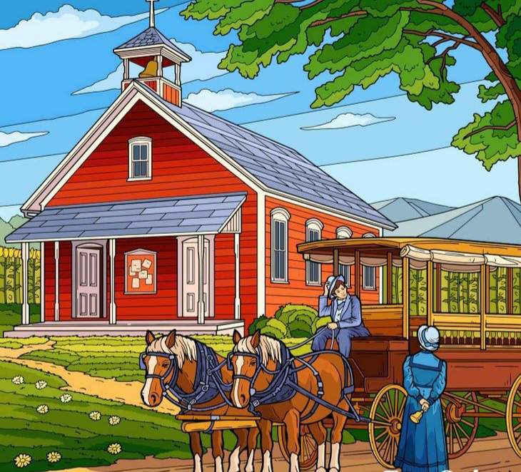 Solve Vintage Church (1,256) jigsaw puzzle online with 72 pieces