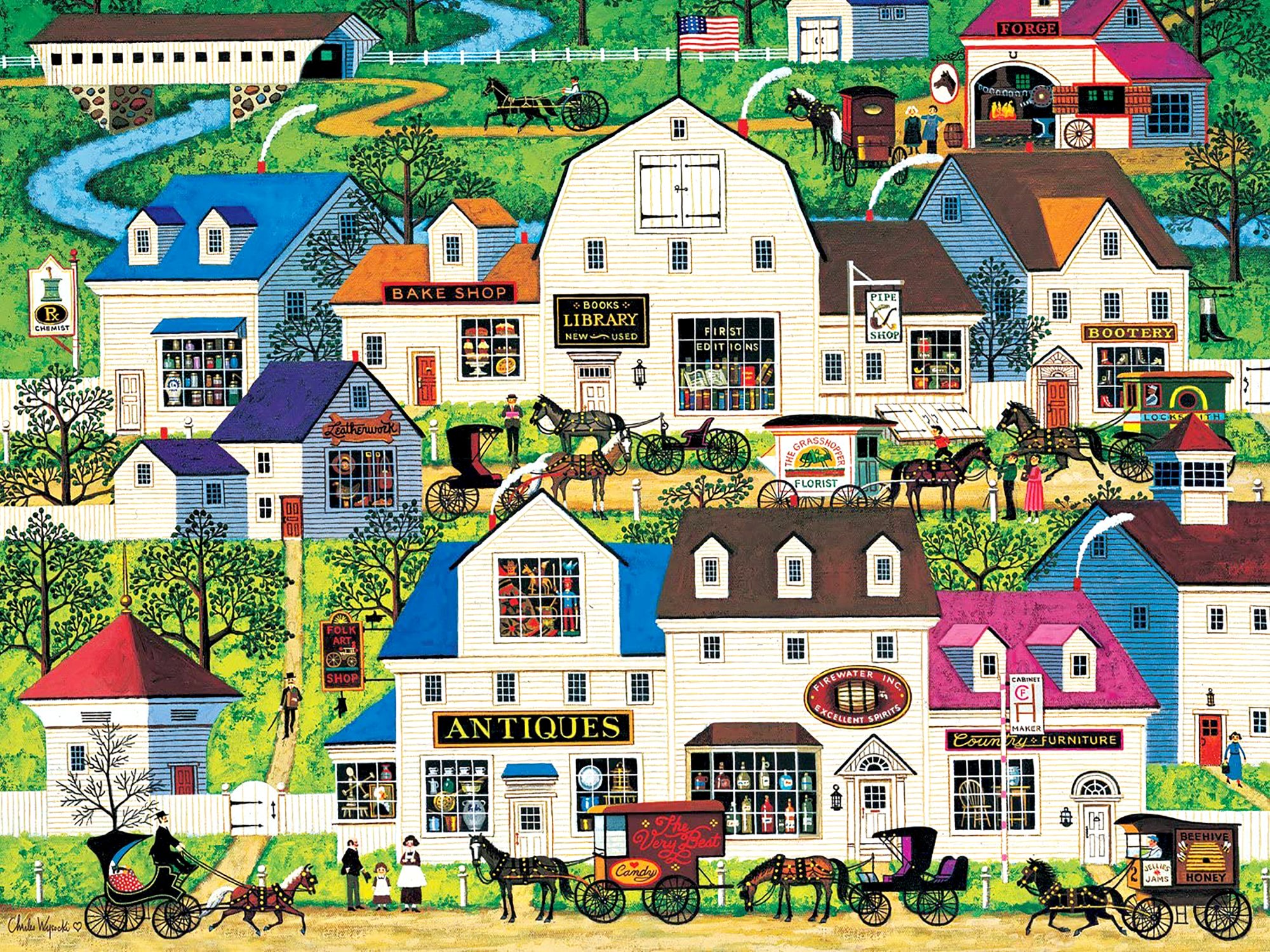 Jigsaw Puzzle | 352 pieces | Shops & Buggies | Jigidi