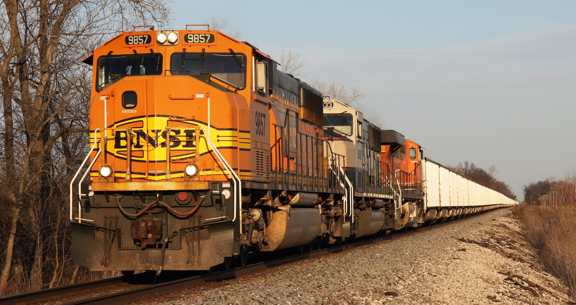 Solve The BNSF 9857 jigsaw puzzle online with 98 pieces