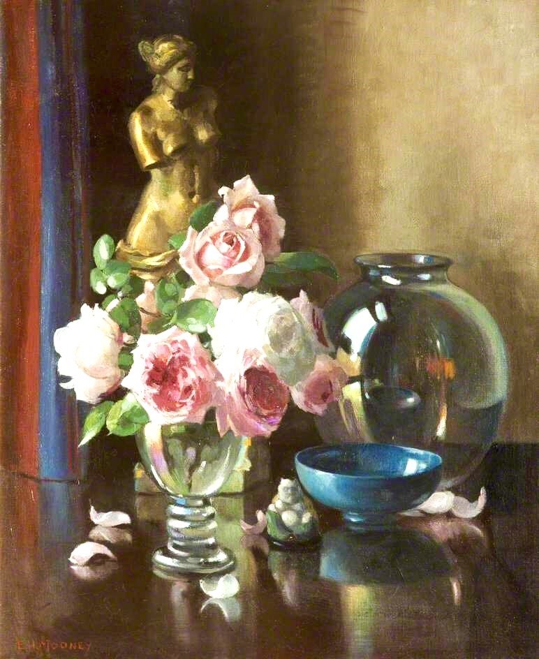 Solve Edward Hartley Mooney - (British, 1877-1938) - Roses and Venus ...