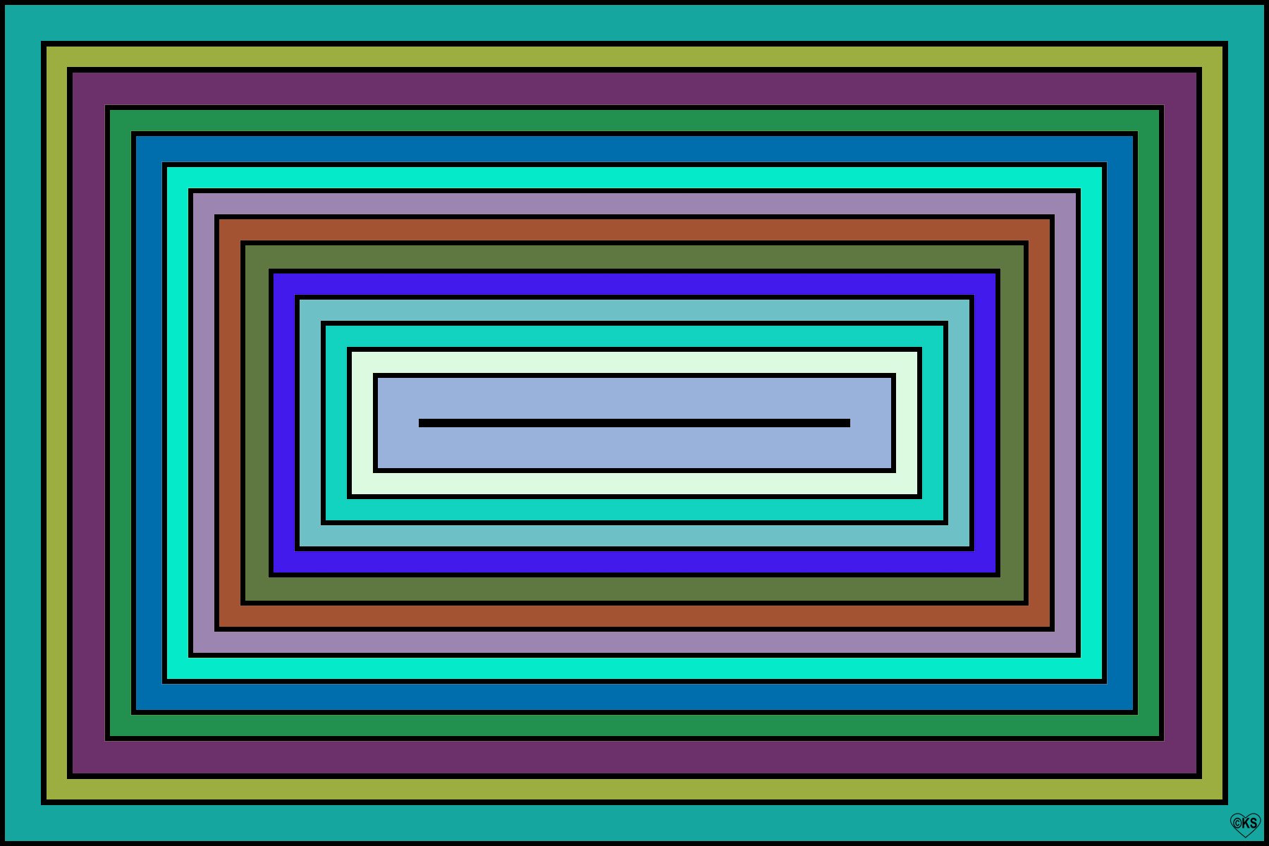 Solve Concentric Rectangles!! ~ H jigsaw puzzle online with 600 pieces