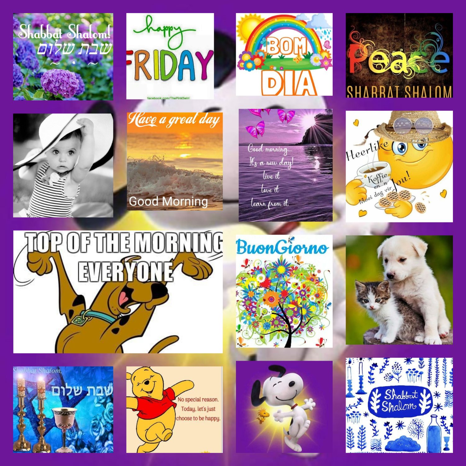 Solve Friday Greetings jigsaw puzzle online with 81 pieces