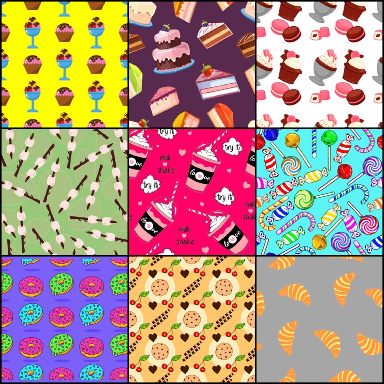 Solve Sweet patterns 32 jigsaw puzzle online with 225 pieces