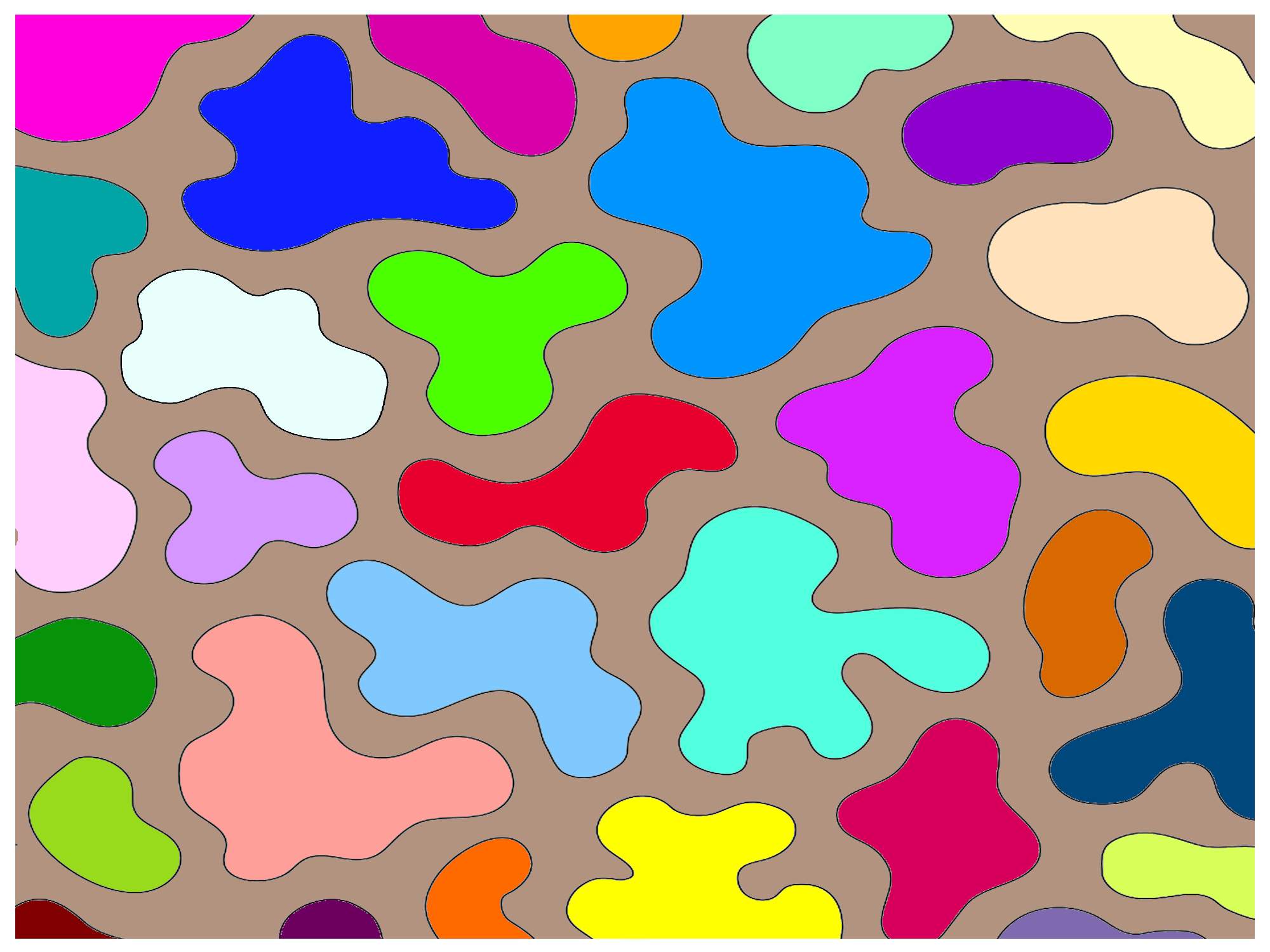 Solve Blobs jigsaw puzzle online with 500 pieces