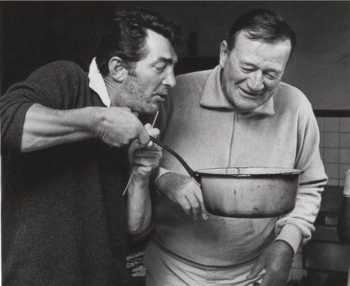 Solve Dean Martin and John Wayne cooking jigsaw puzzle online with 56 ...