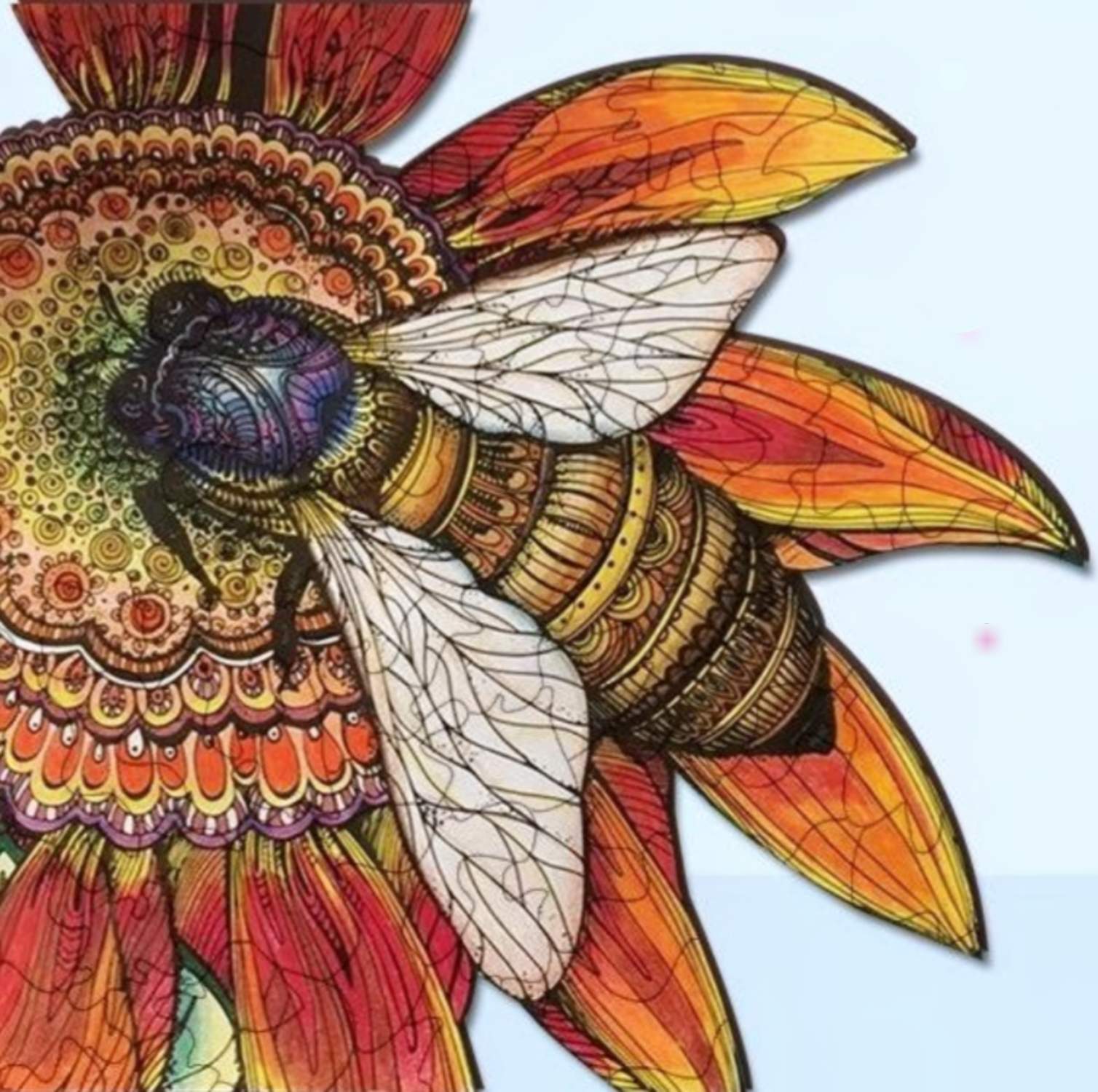 Solve The bee jigsaw puzzle online with 169 pieces