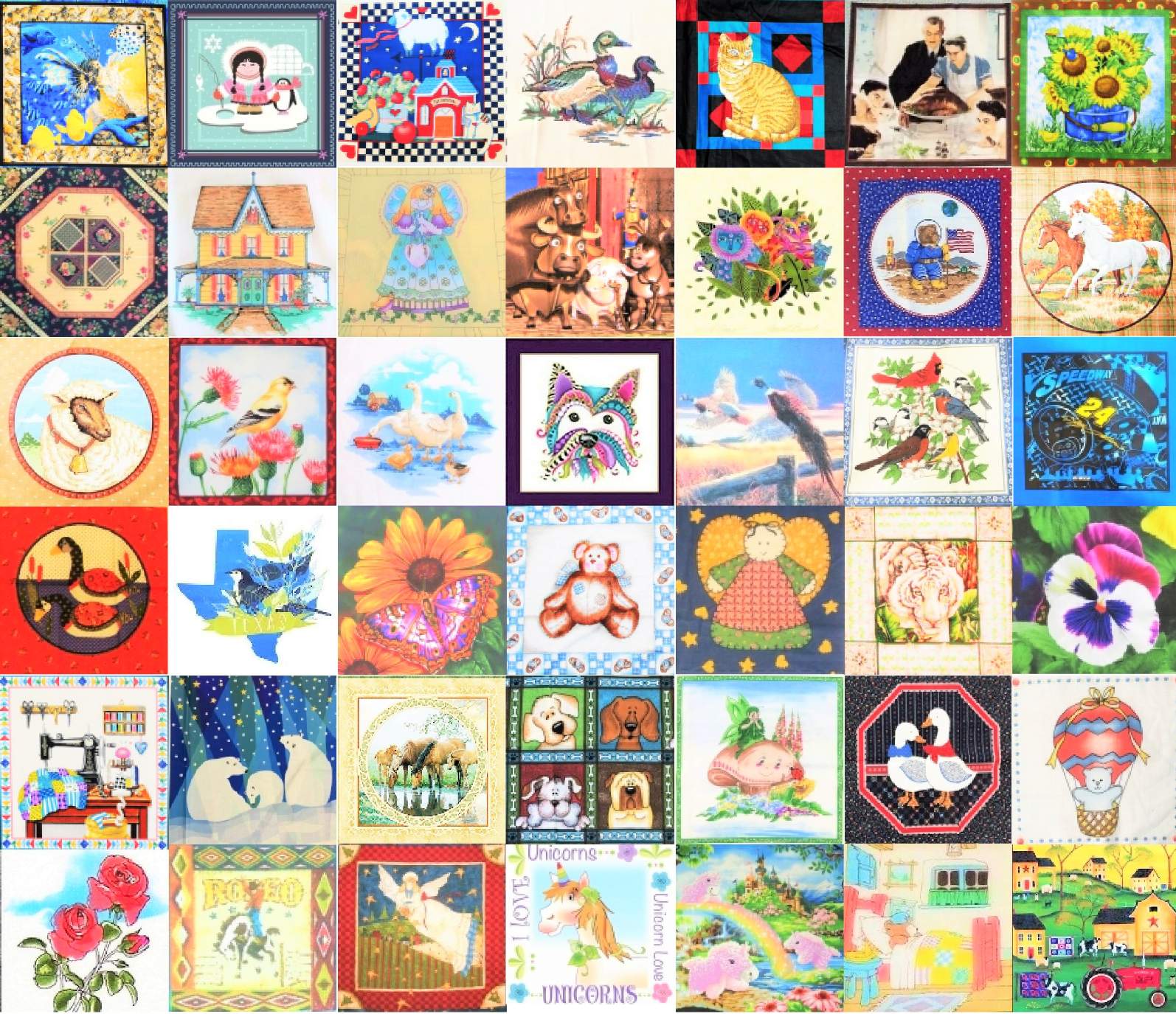 Solve PATCHWORK PANELS jigsaw puzzle online with 143 pieces