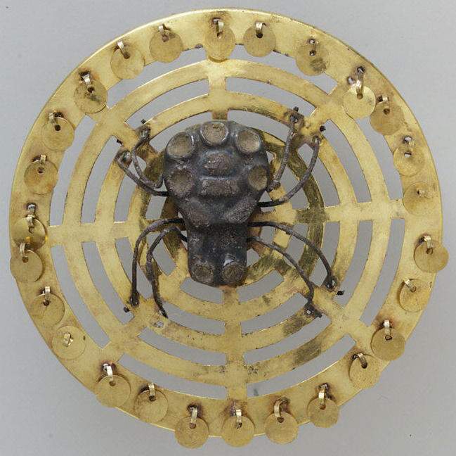 Jigsaw Puzzle | Earflare Frontal, Spider, 6th–7th century, Moche, Peru ...