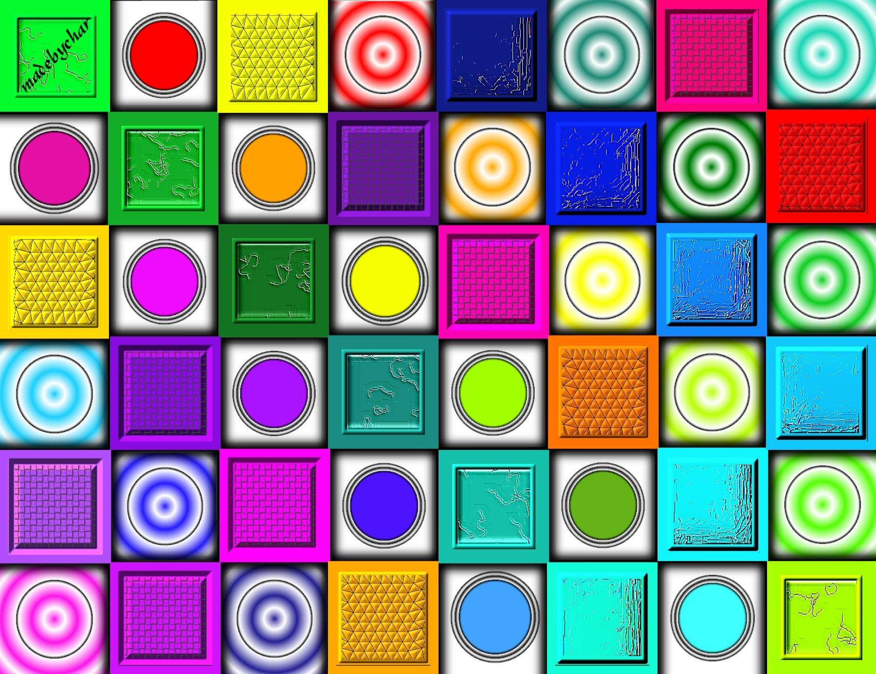 Solve Patterns and Circles... jigsaw puzzle online with 192 pieces