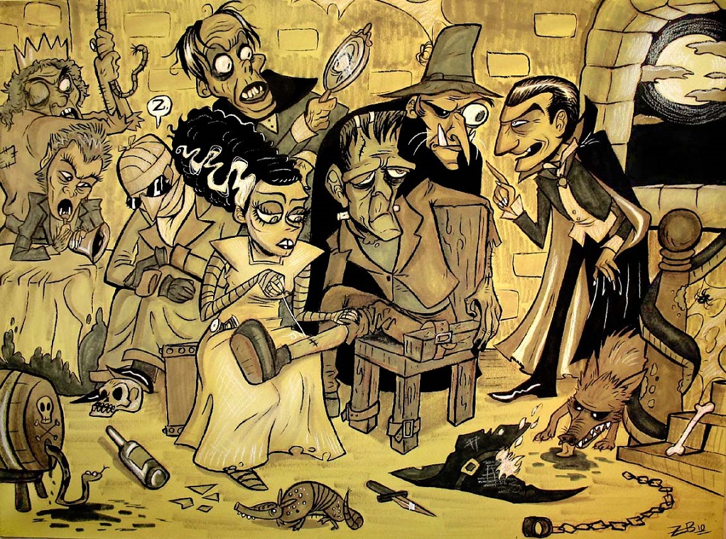 Solve Monster Mash Party jigsaw puzzle online with 48 pieces