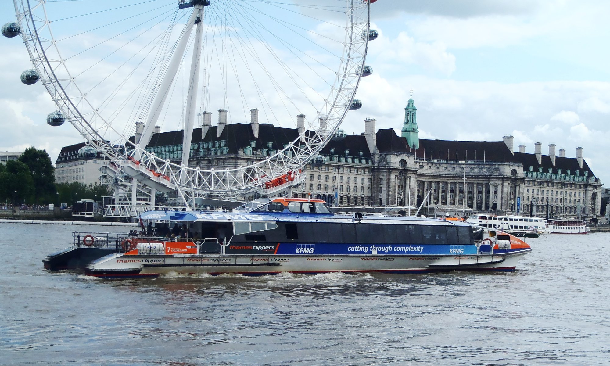 Solve CITY CLIPPER London River Thames July 2012 jigsaw puzzle online ...