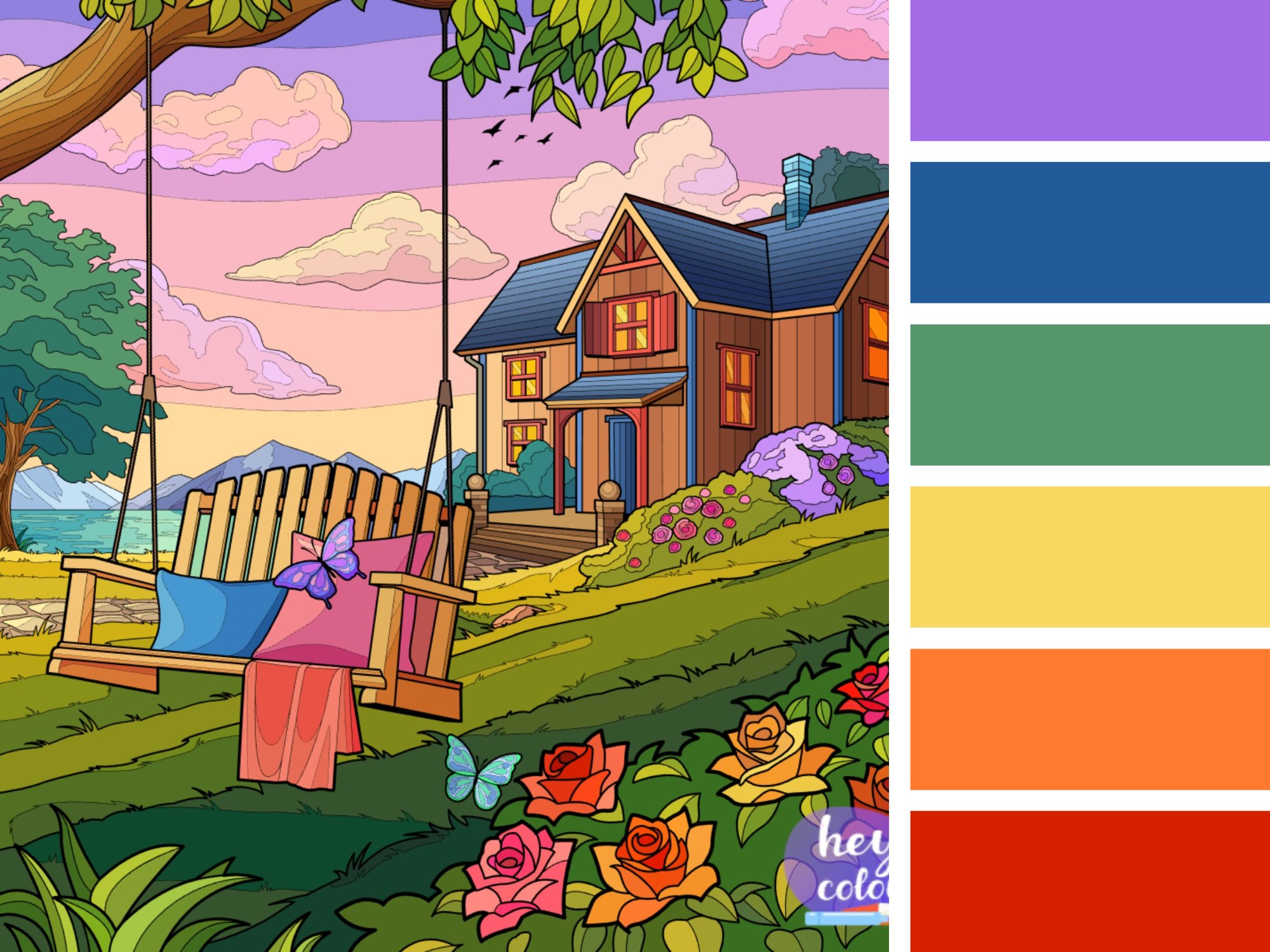 Solve Color Palette 175 jigsaw puzzle online with 252 pieces