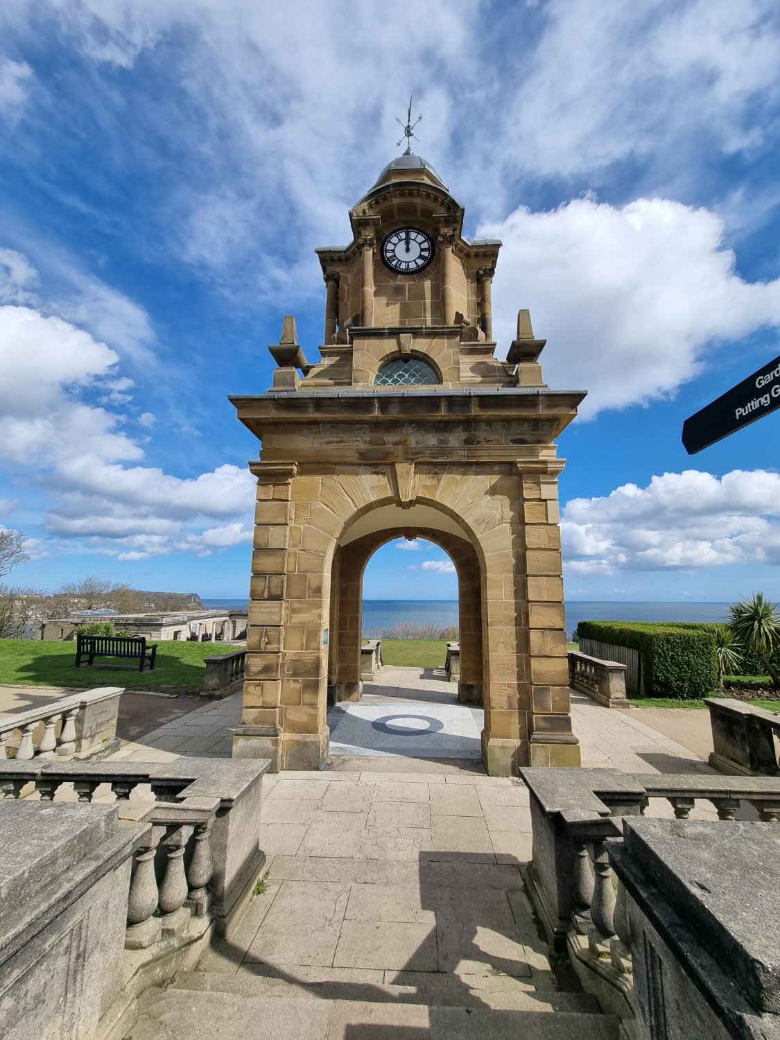 Solve Scarborough - Clock Tower jigsaw puzzle online with 130 pieces