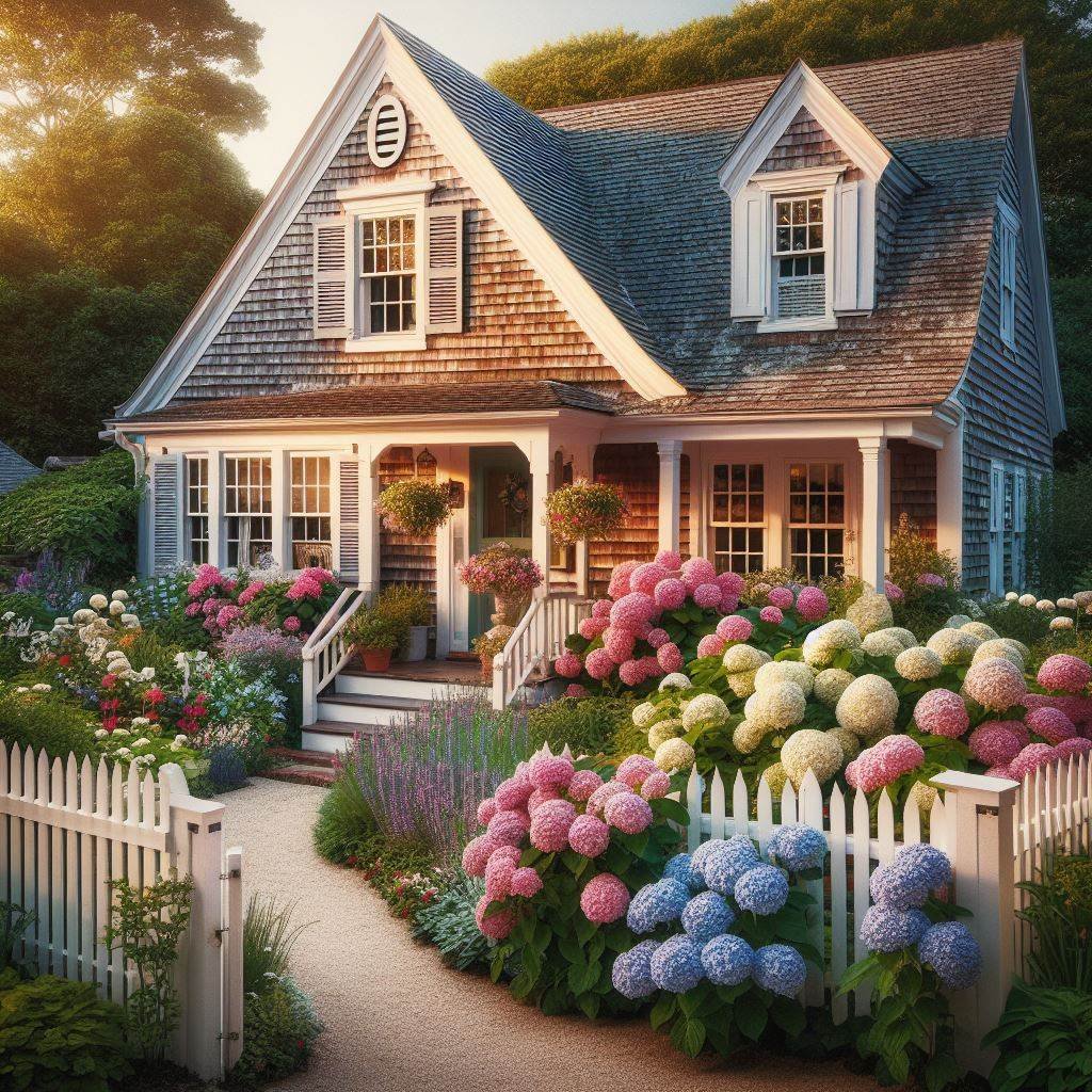 Solve Cape Cod Cottage jigsaw puzzle online with 81 pieces