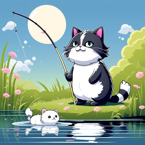 Solve Gone fishing jigsaw puzzle online with 9 pieces