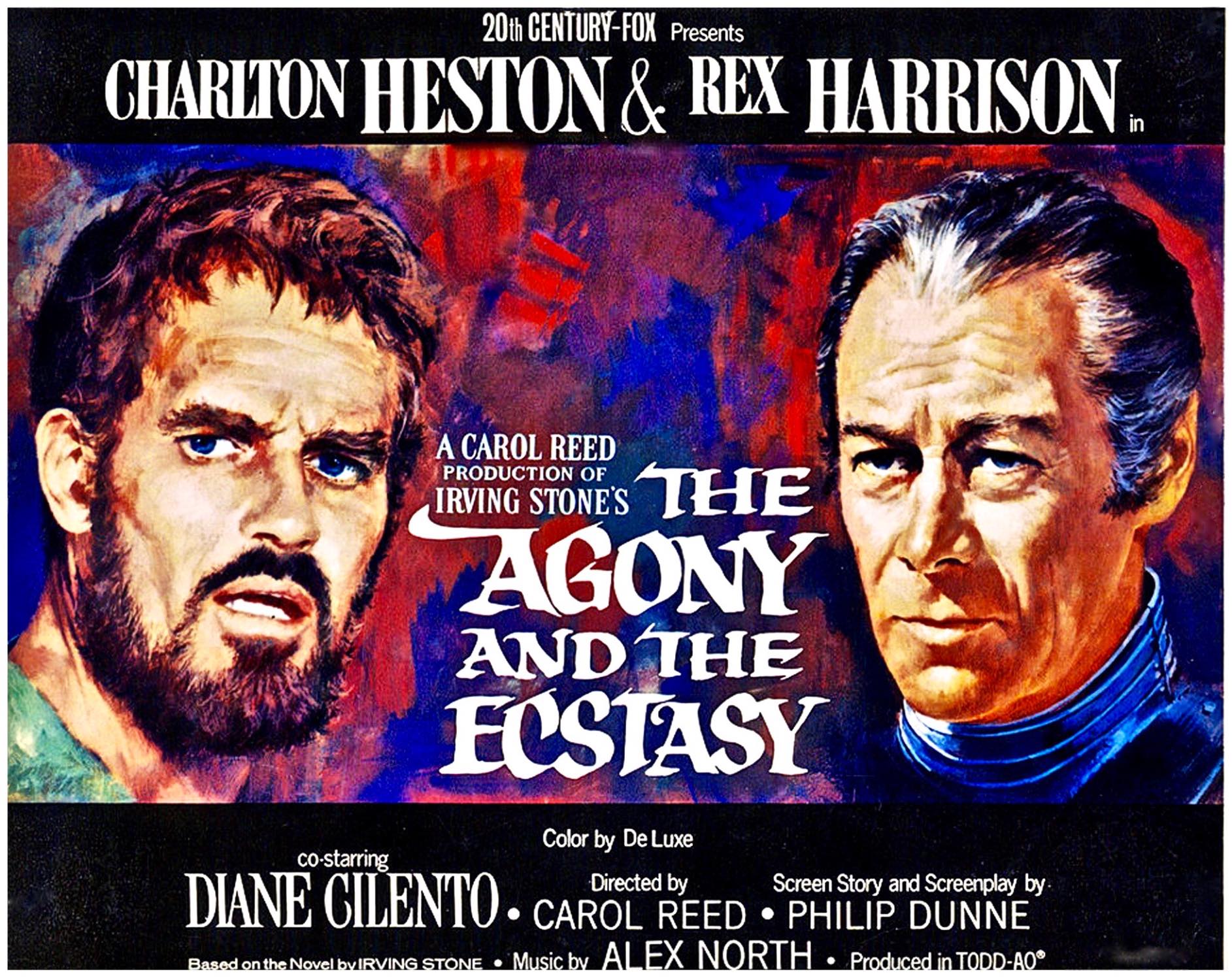 Solve THE AGONY AND THE ECSTASY - 1966 MOVIE POSTER - CHARLTON HESTON ...