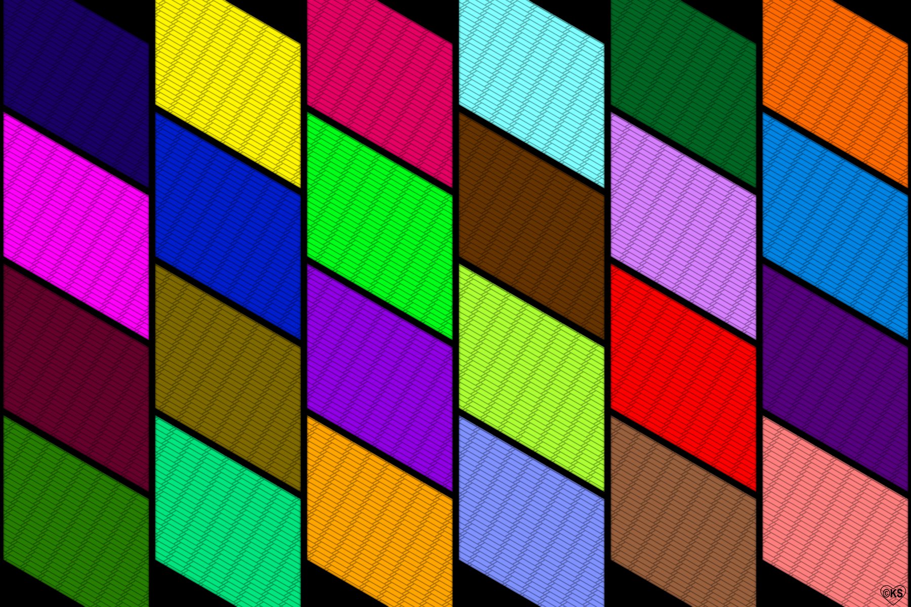 Solve Patterned Parallelograms!! ~ L jigsaw puzzle online with 198 pieces