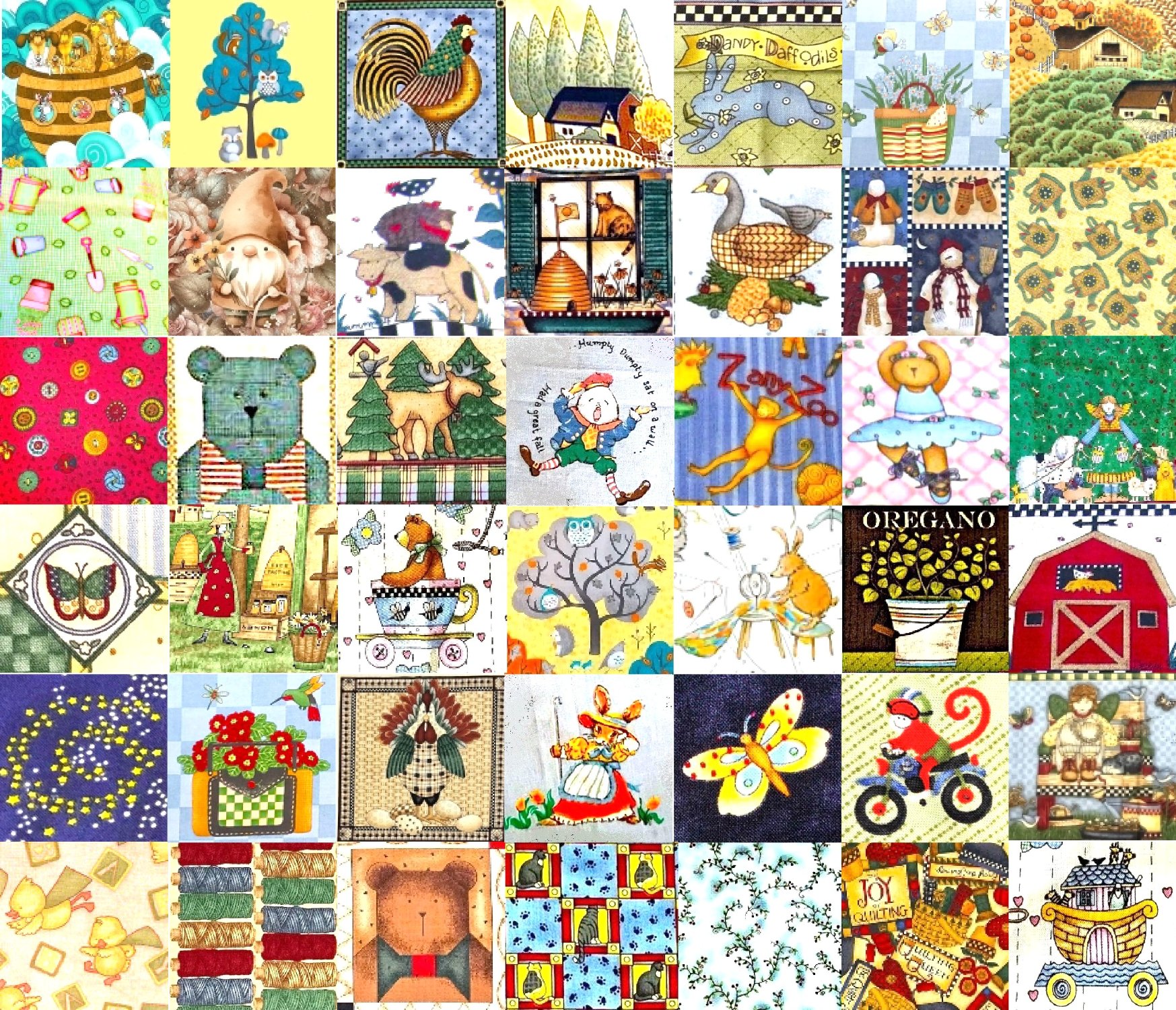 Solve PATCHWORK DEBBIE MUMM 13 jigsaw puzzle online with 143 pieces