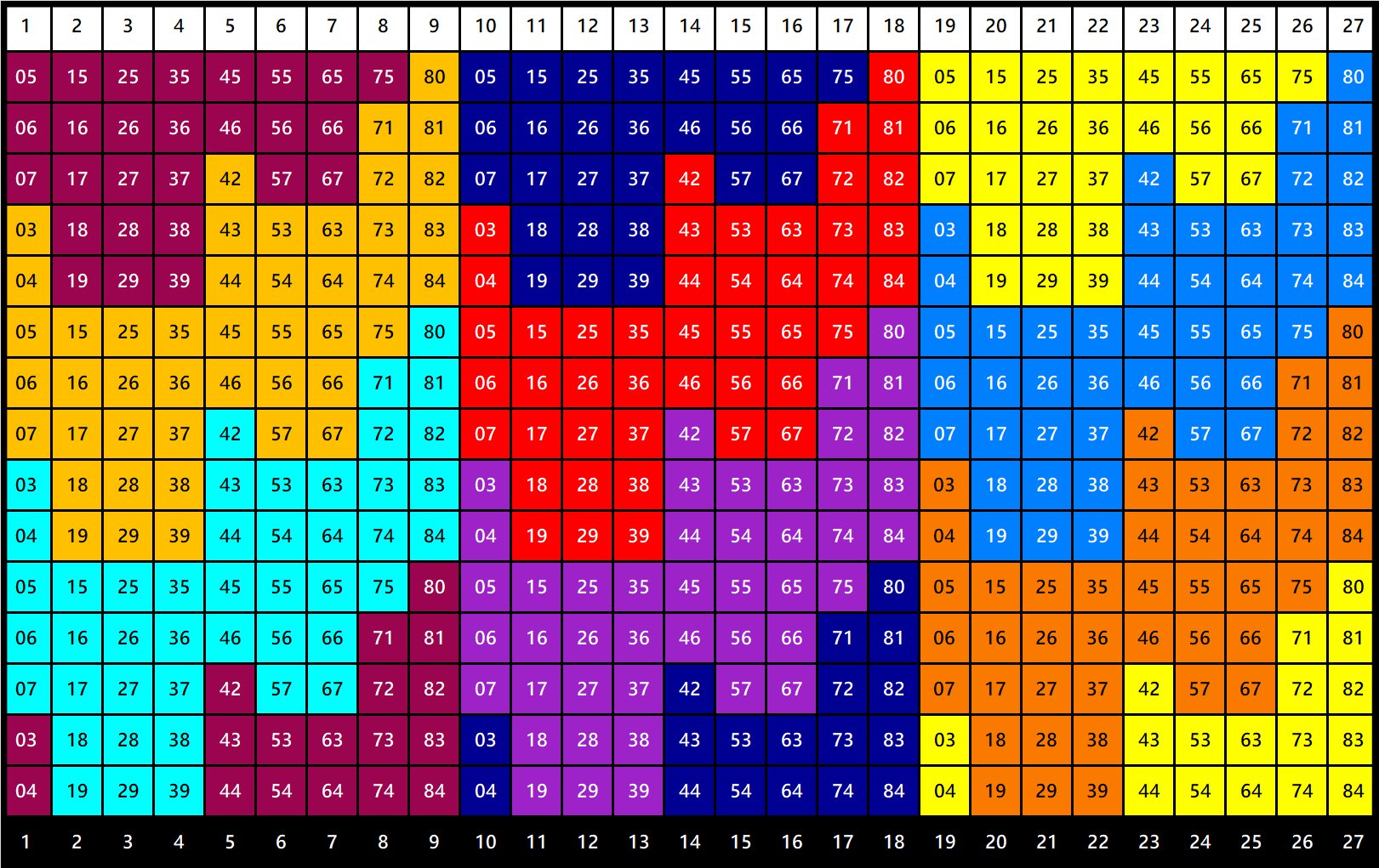 Solve Number 1430 tessellation 459 jigsaw puzzle online with 459 pieces