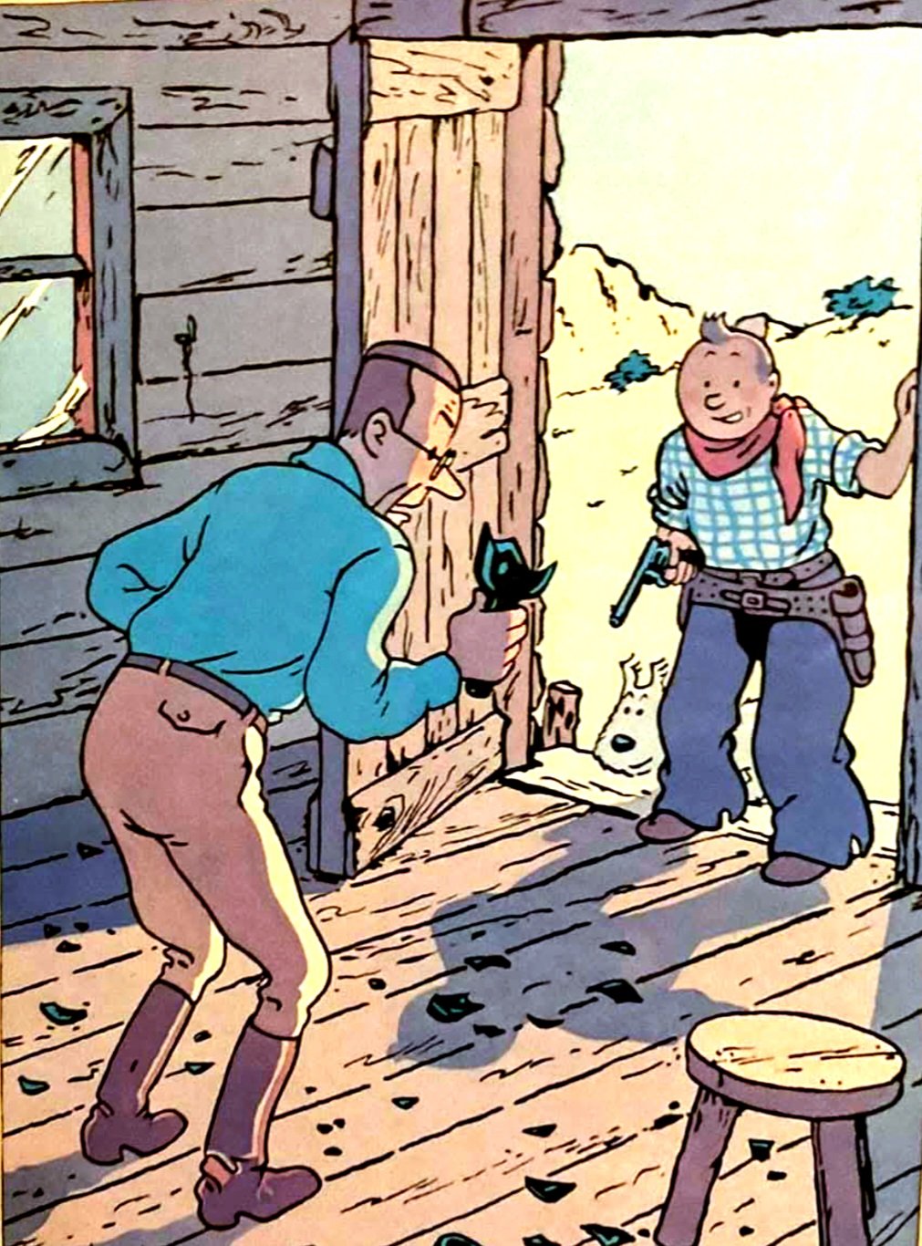 Solve Tintin Captures The Chicago Gangster Bobby Smiles jigsaw puzzle ...