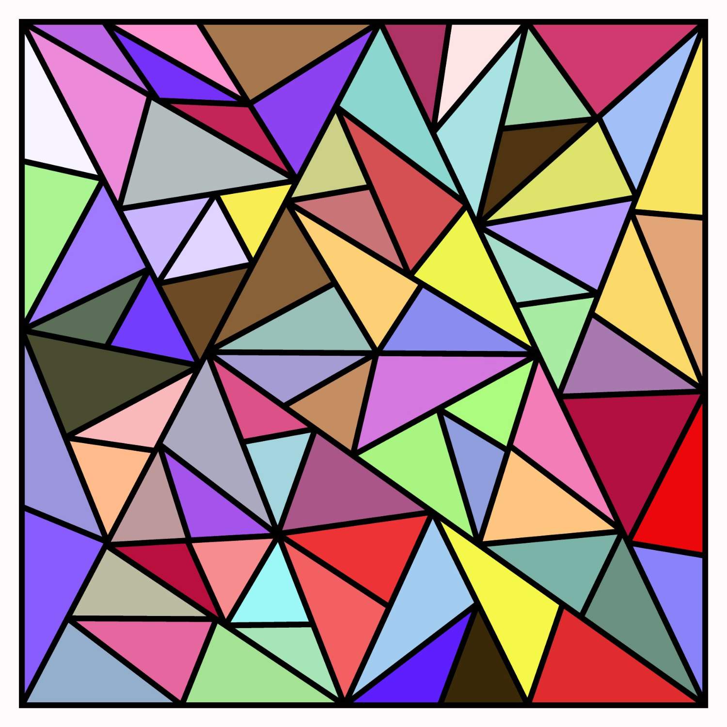 Solve 80 Triangles jigsaw puzzle online with 256 pieces