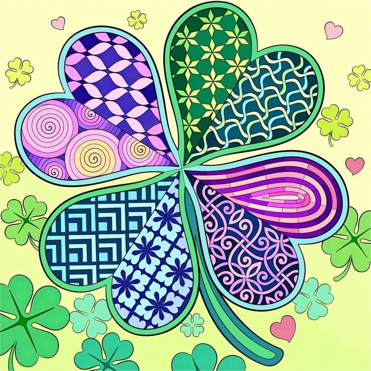 Solve Hearts of Clover jigsaw puzzle online with 64 pieces