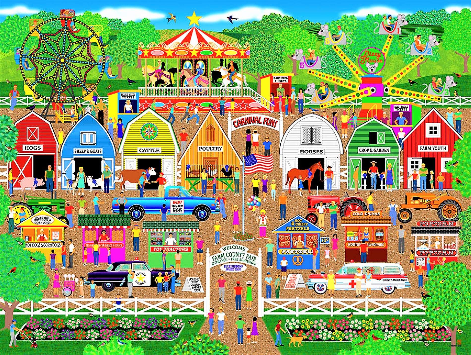 Solve Farm County Fair jigsaw puzzle online with 336 pieces