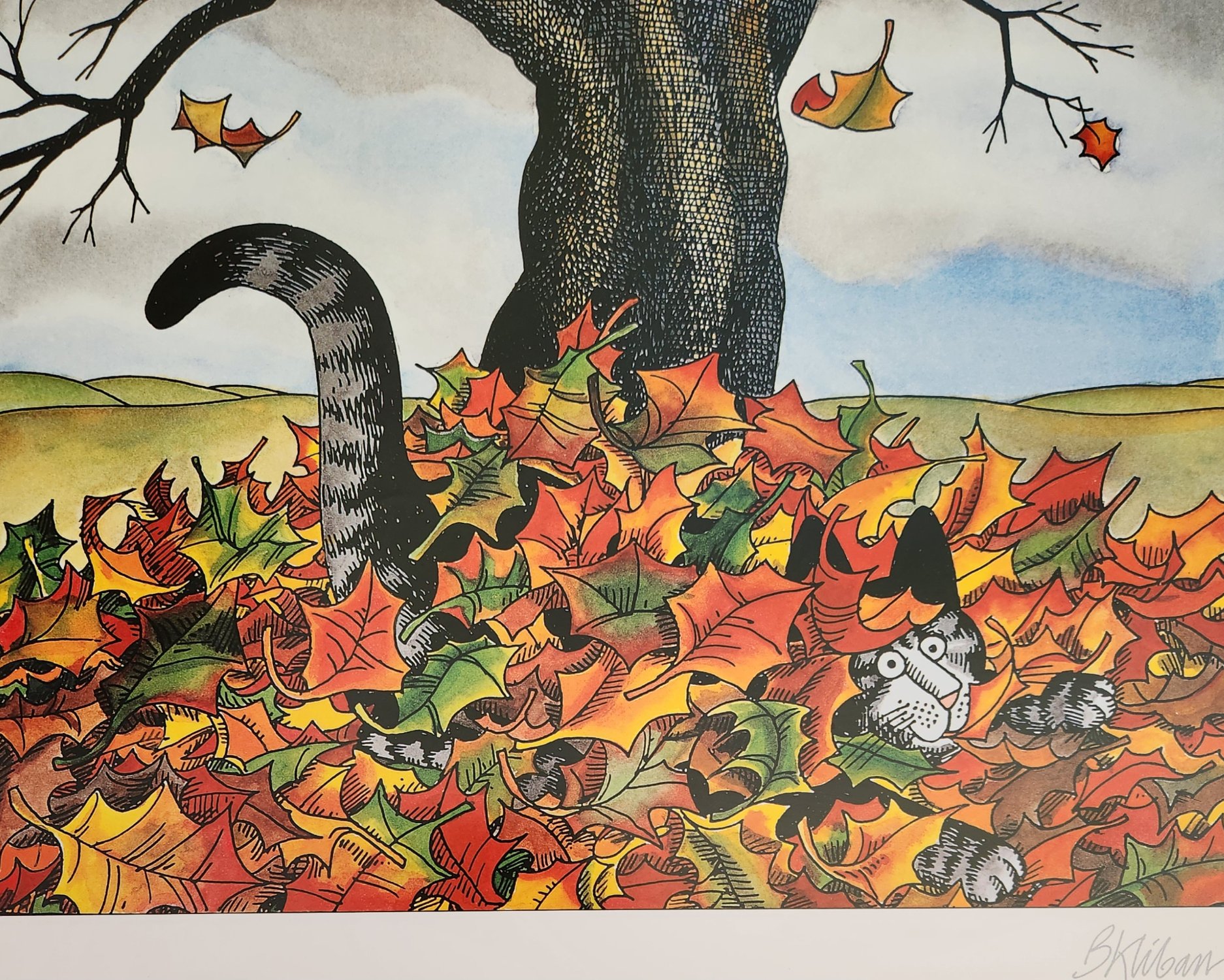 Solve 2005 B. Kliban cat calendar - October jigsaw puzzle online with ...