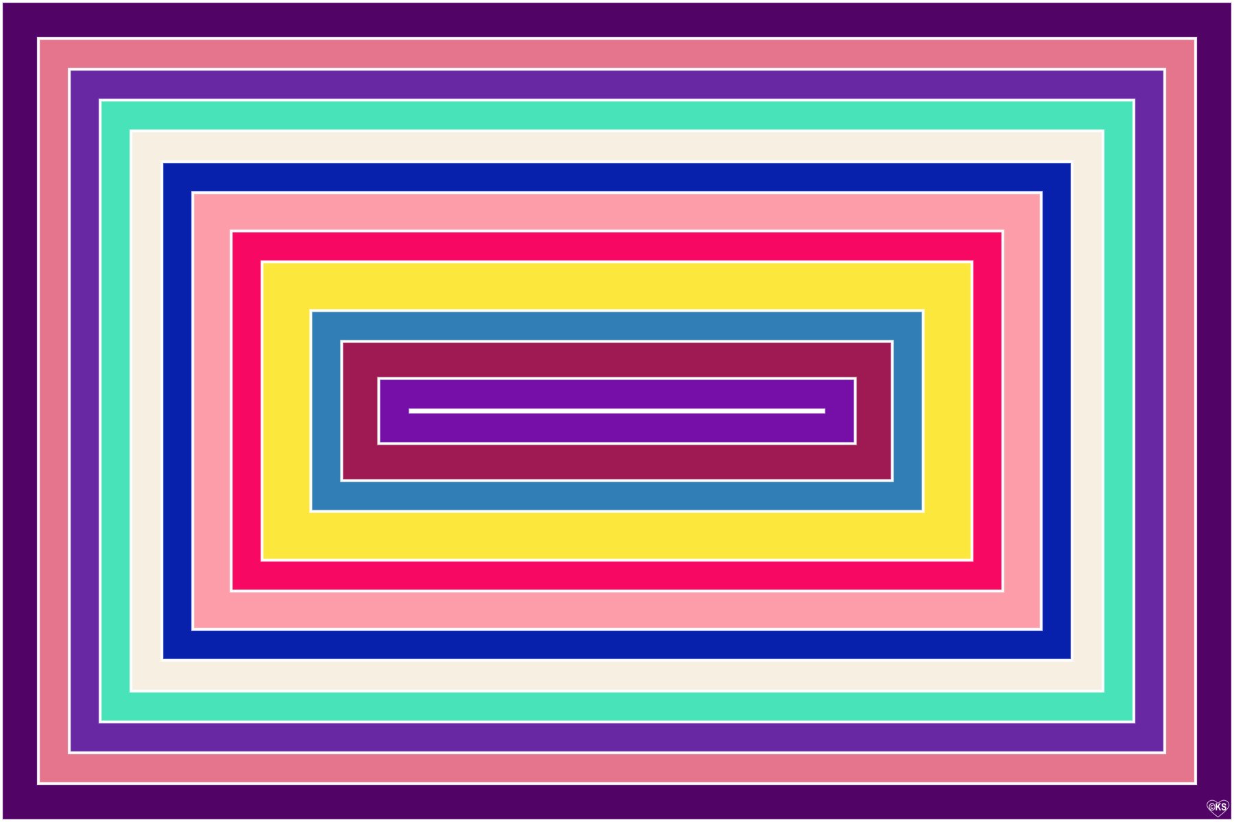 Solve Concentric Rectangles!! ~ H jigsaw puzzle online with 600 pieces