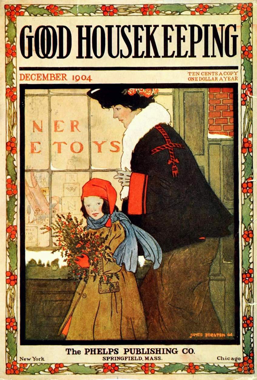 Solve Good Housekeeping, Dec. 1904, cover by James Preston (American ...