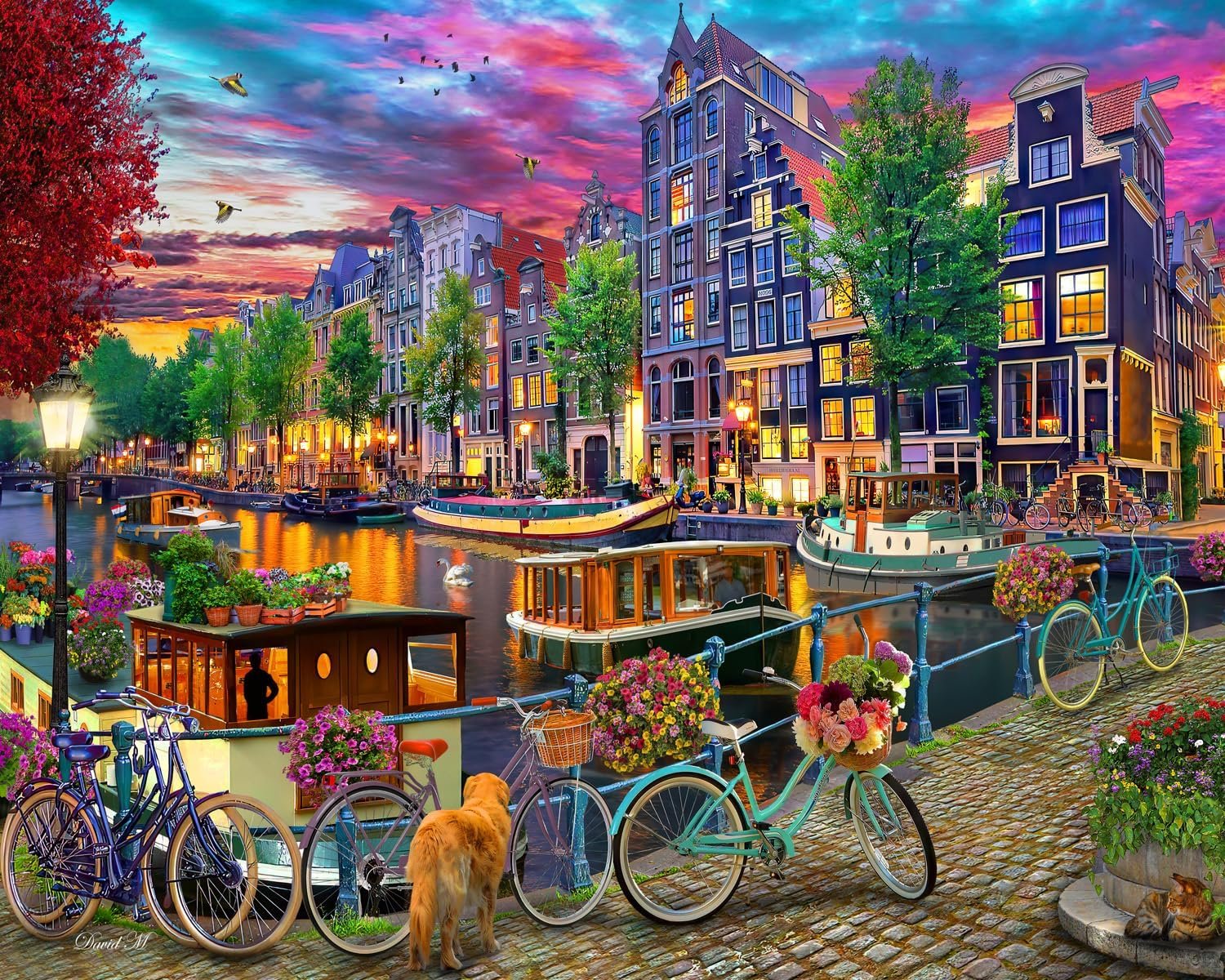 Solve Amsterdam jigsaw puzzle online with 396 pieces