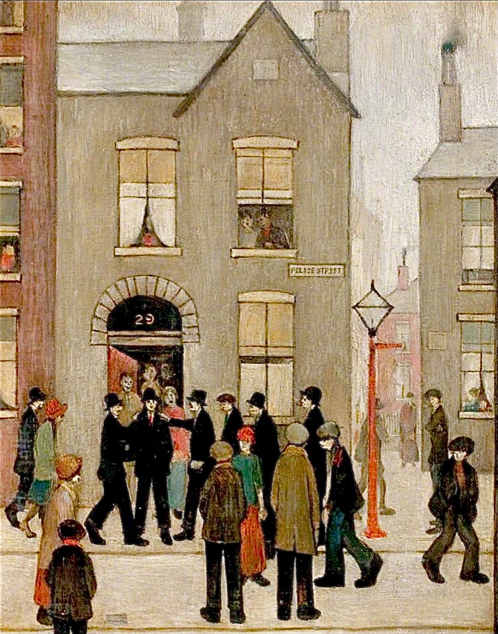 Solve The Arrest, 1927, L. S. Lowry (1887-1976) jigsaw puzzle online ...