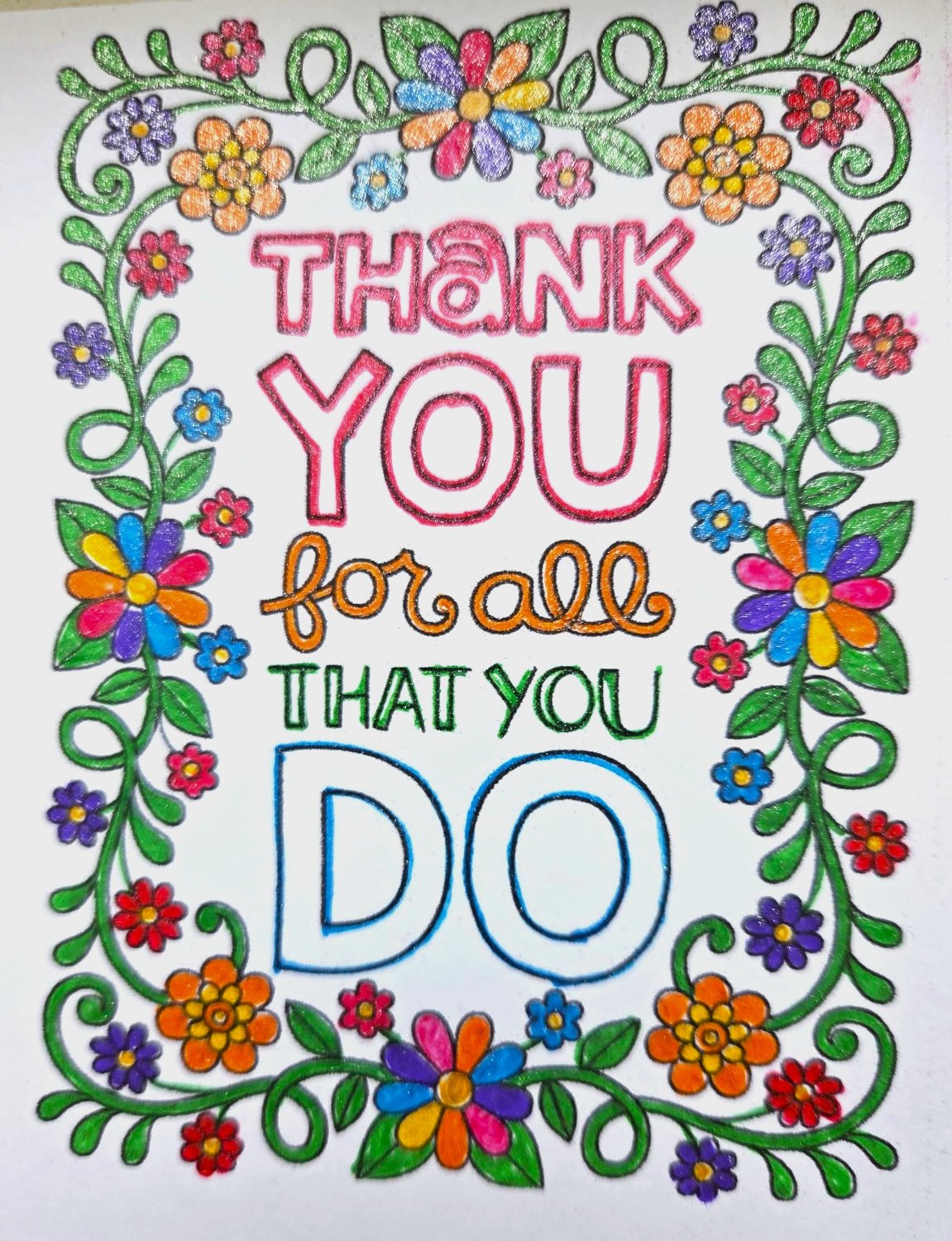 Solve Thank you for all you do jigsaw puzzle online with 63 pieces