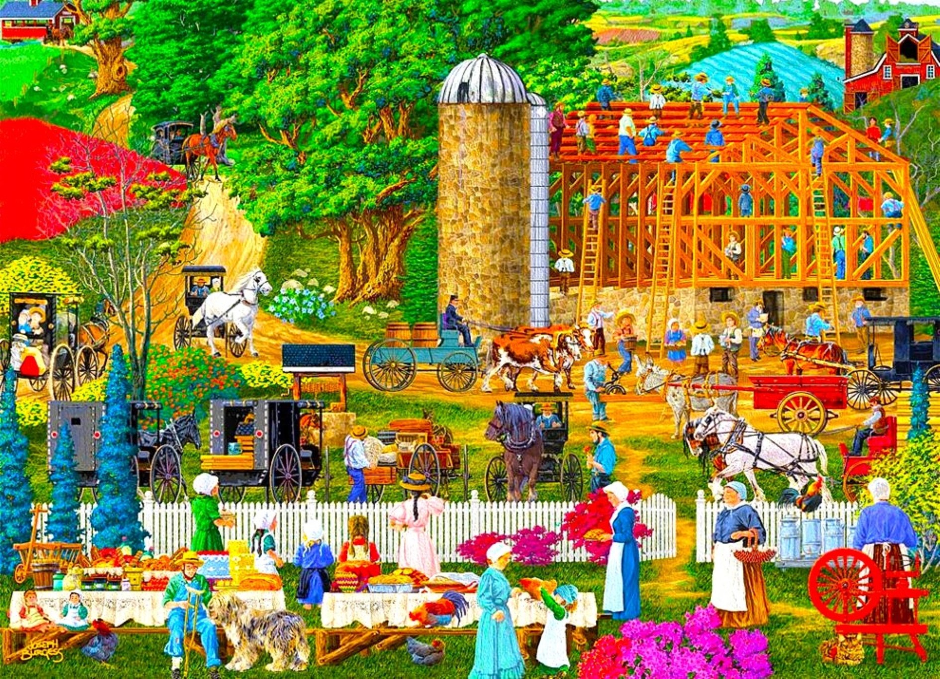 Solve Friendly Neighbors jigsaw puzzle online with 352 pieces