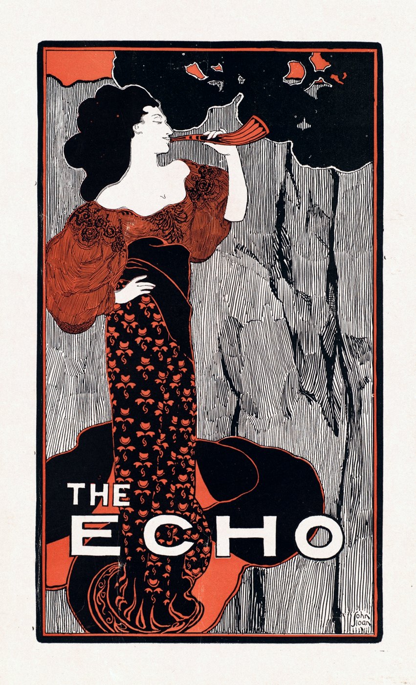 Solve The Echo, 1896, by John Sloan (American, 1871 - 1951) jigsaw puzzle online with 84 pieces