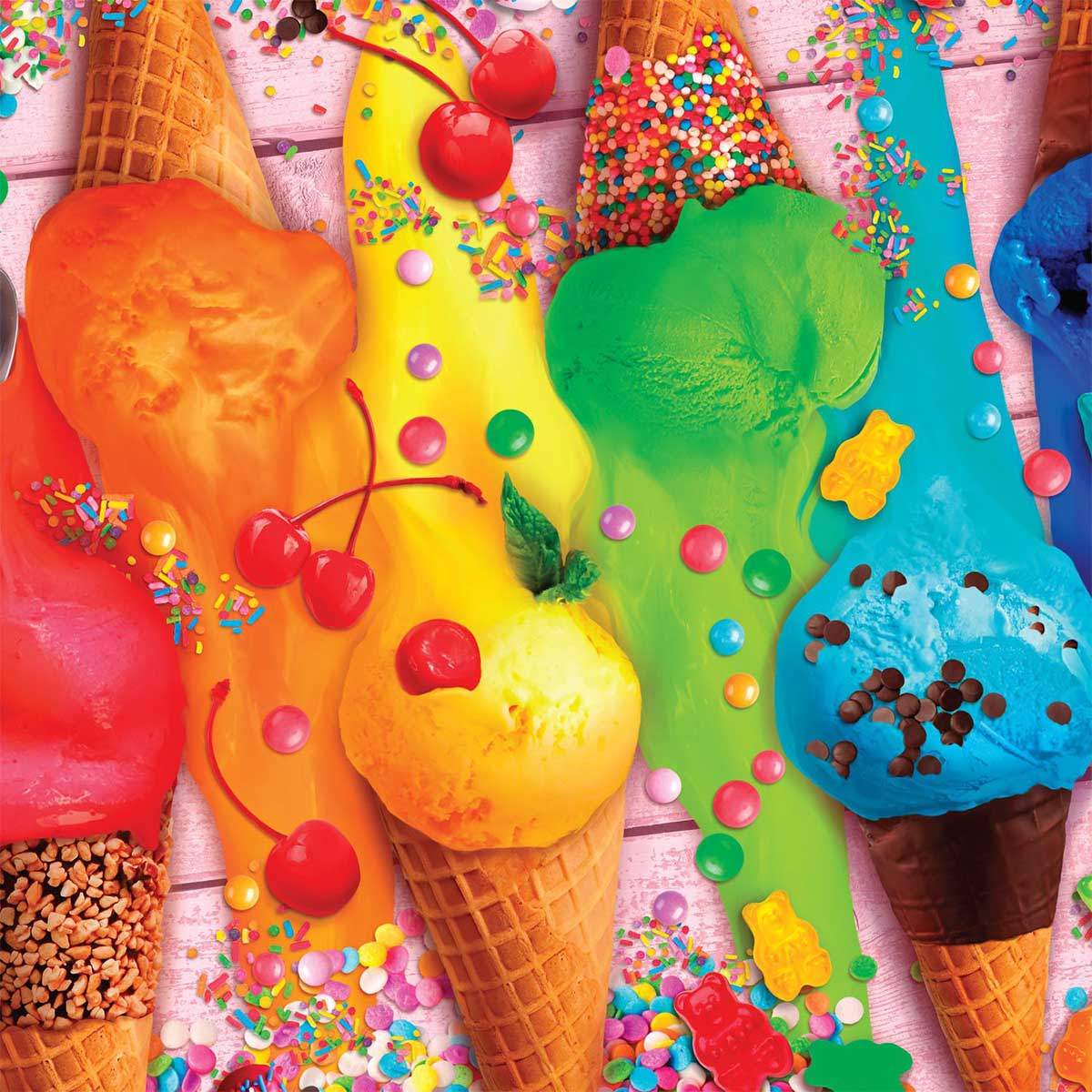 Solve Melty goodness jigsaw puzzle online with 196 pieces