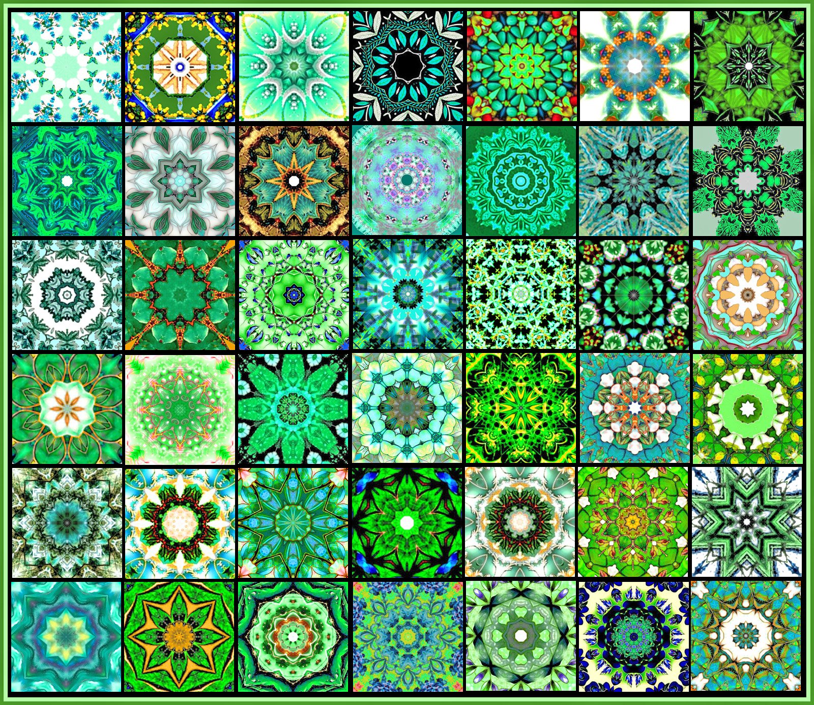 Jigsaw Puzzle | 460 pieces | 397 spring green to hunter green | Jigidi