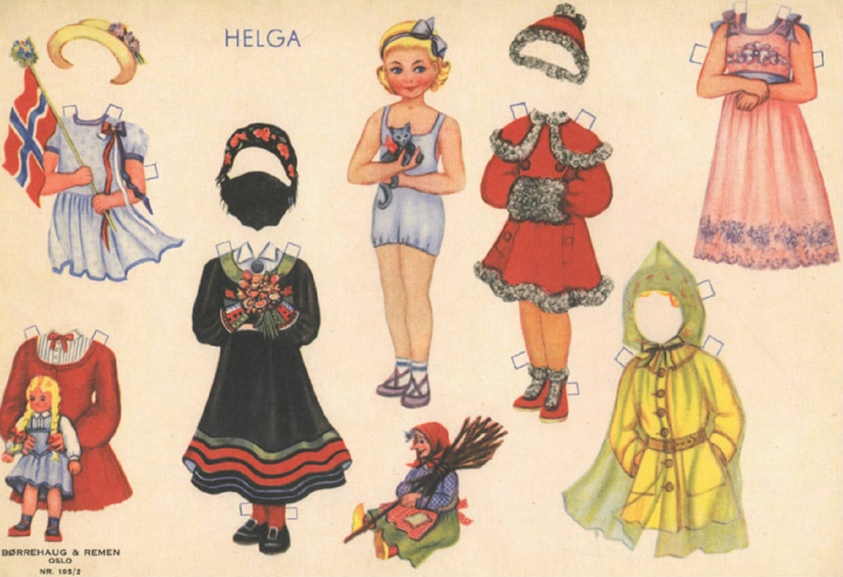 Solve Paper Doll ~ Norwegian jigsaw puzzle online with 70 pieces