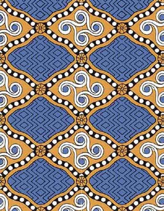 Solve Reconstruction of a Minoan fabric pattern from the Lady B fresco ...