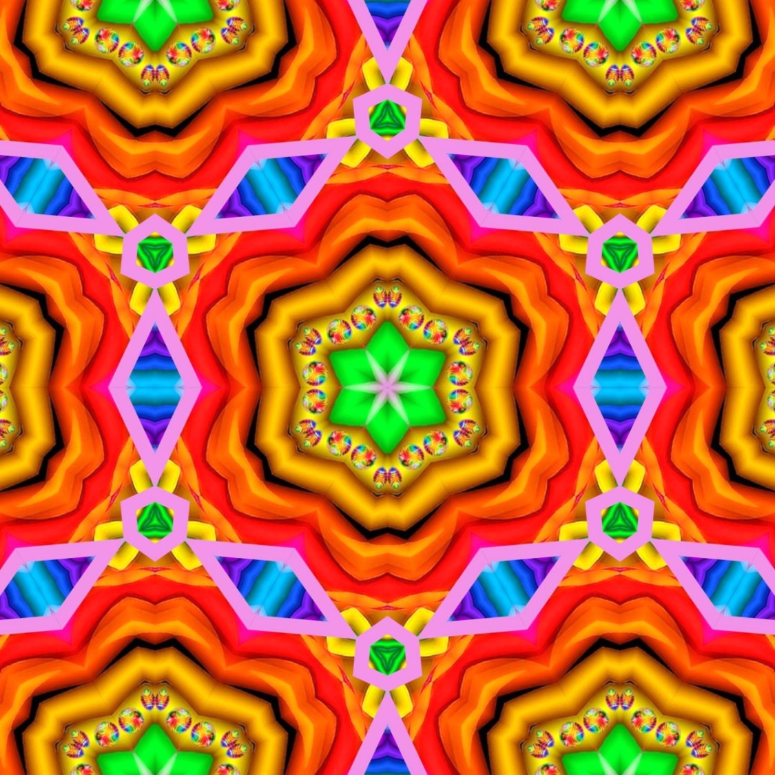 Solve Kaleidoscope Fun jigsaw puzzle online with 25 pieces