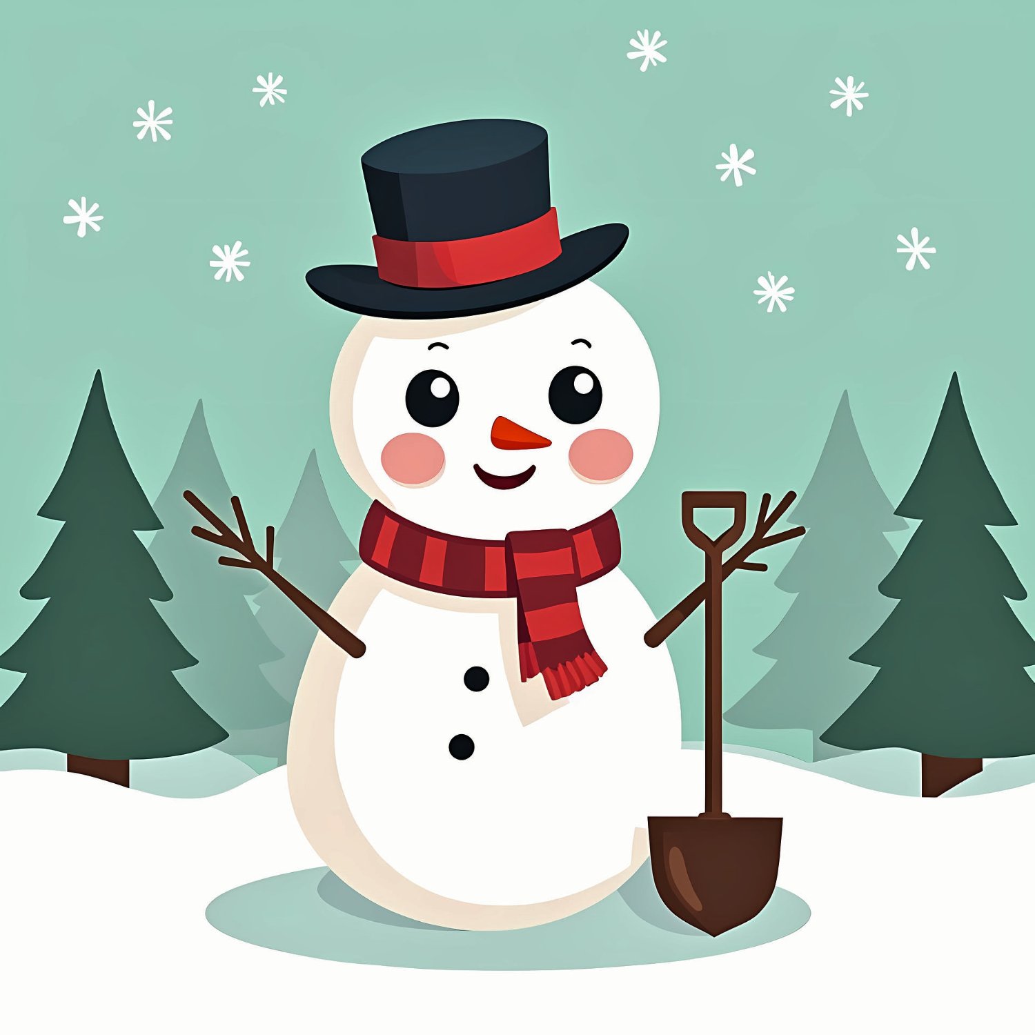 Jigsaw Puzzle | 64 pieces | Snowman 5, resizable 9 to 600 pieces | Jigidi