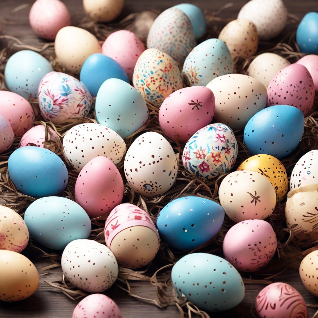 Solve Easter eggs jigsaw puzzle online with 196 pieces