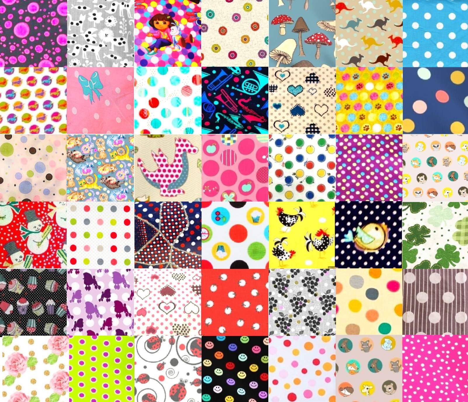 Solve PATCHWORK POLKA DOTS 30 jigsaw puzzle online with 143 pieces
