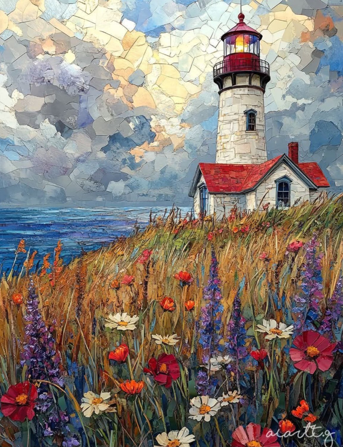 Jigsaw Puzzle | 80 pieces | At The Lighthouse | Jigidi