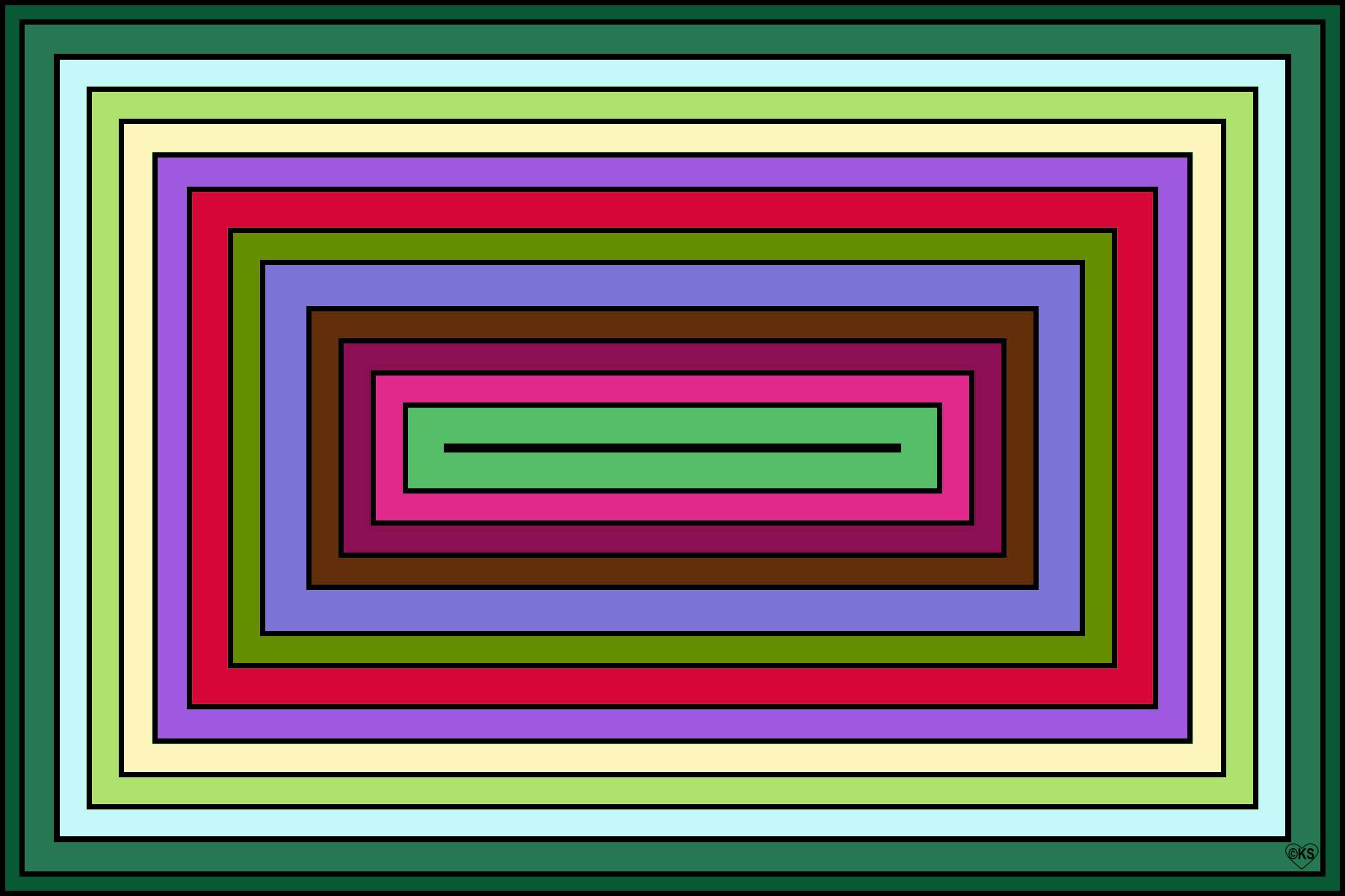 Solve Concentric Rectangles!! ~ H jigsaw puzzle online with 600 pieces