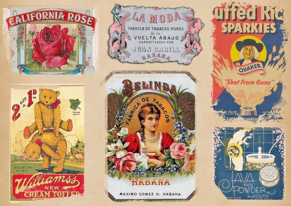 Solve Old Labels (resize 12 - 336 pieces) jigsaw puzzle online with 12 ...