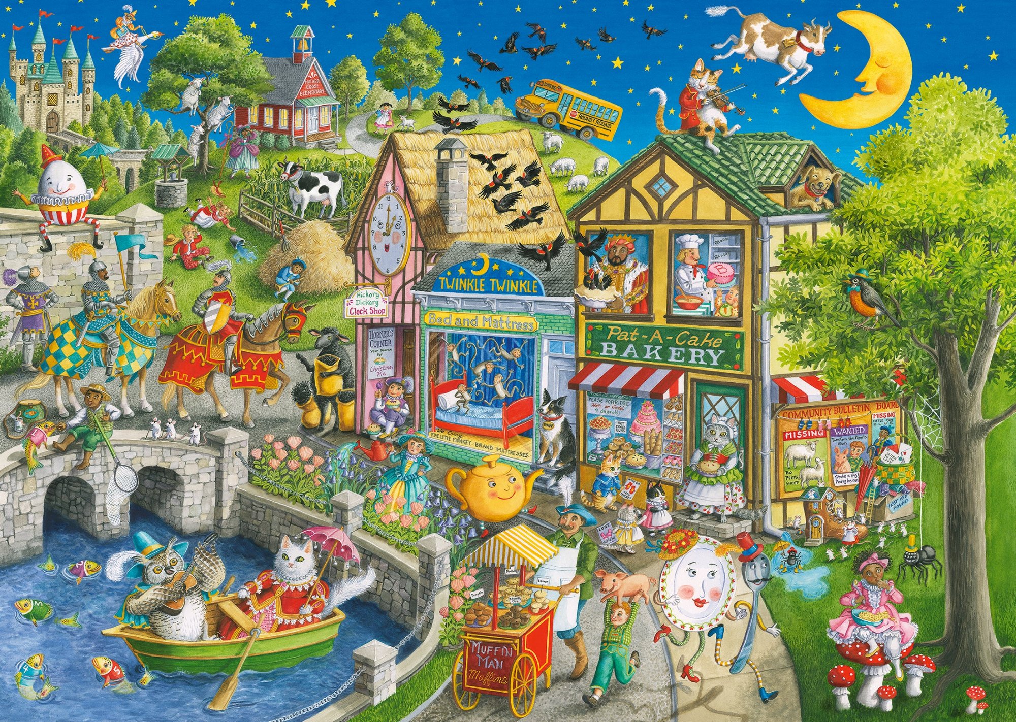 Solve "Mother Gooseville" features charming scenes and characters from ...