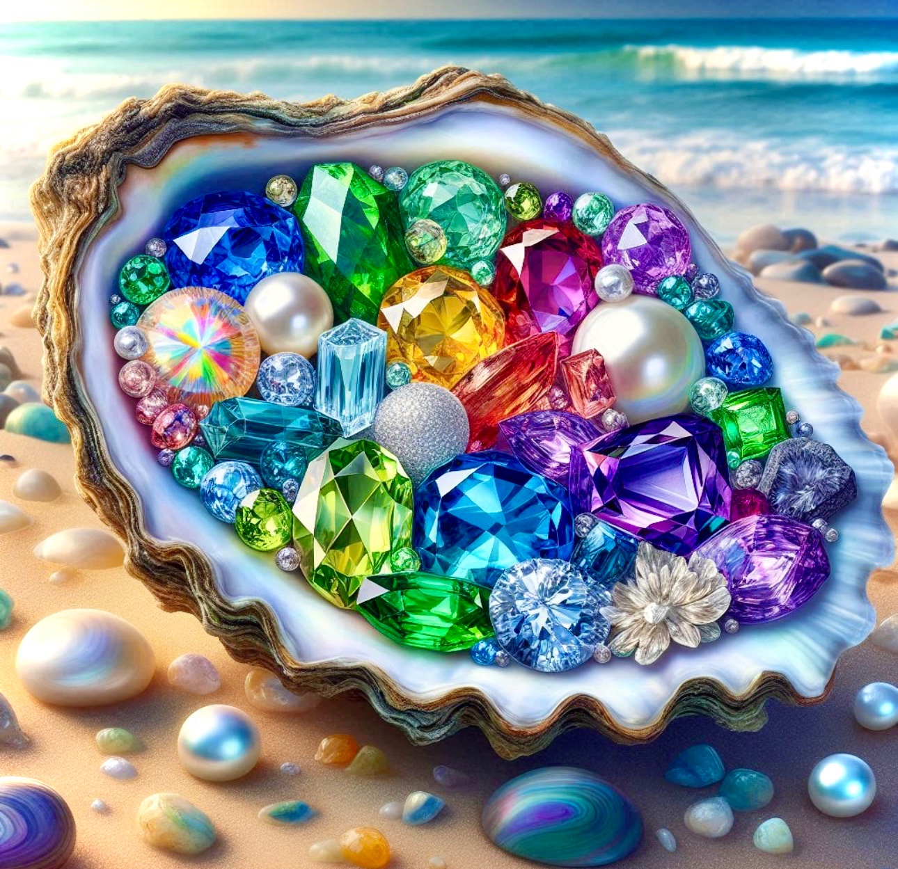 Solve Pearls on the Outside. jigsaw puzzle online with 72 pieces