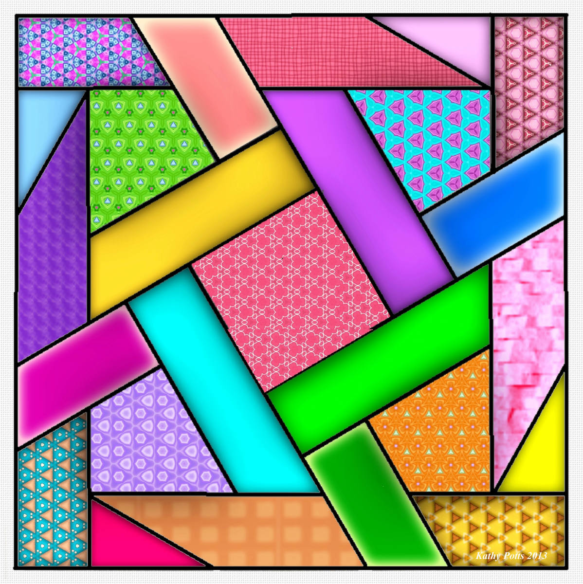 Solve Geometric Shapes jigsaw puzzle online with 144 pieces
